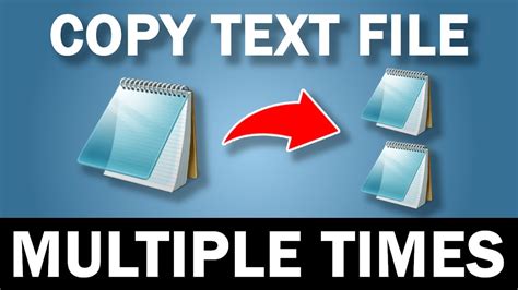Copy A Text File Multiple Times Using This Hack Youtube
