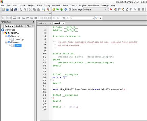Tutorial Create A Sample Dll Project Using Codeblocks Ide In Cc