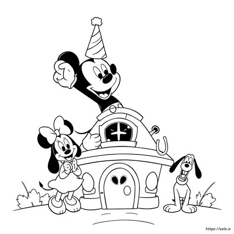 Lembar Mewarnai Mickey Mouse Clubhouse