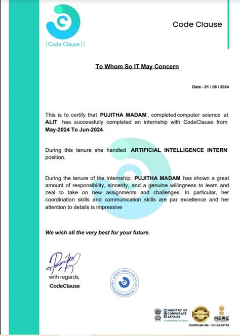 Pujitha M On Linkedin Artificialintelligence Codeclause