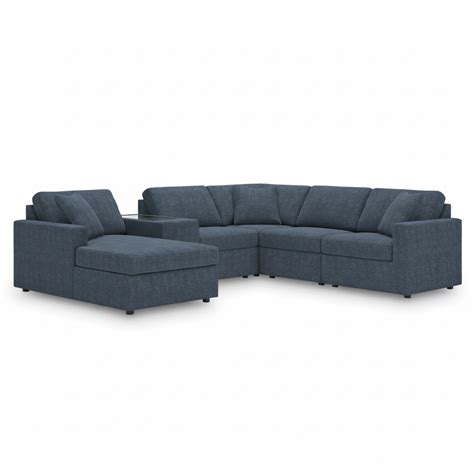Performance Fabric Sleeper Sectional Sofa Midinmod