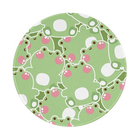 Adobk Mouse Pad Anti Slip Rubber Round Mousepads Desktop Notebook Mouse Mat With Stitched Edge