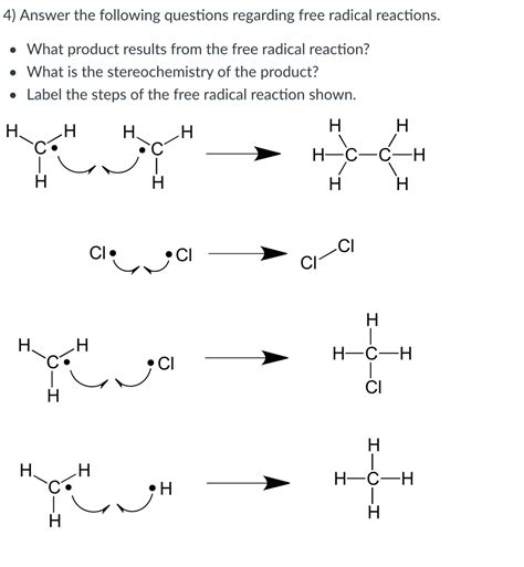 Solved Answer the following questions regarding free radical | Chegg.com