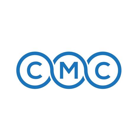Cmc Letter Logo Design On White Background Cmc Creative Initials