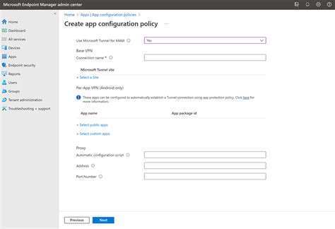 microsoft intune 등록하지 않은 디바이스에서 microsoft tunnel vpn 사용 microsoft learn