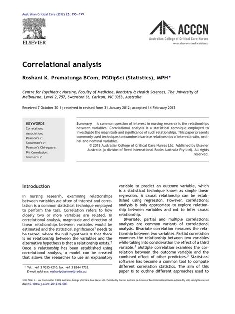 Correlational Analysis Pdf Statistics Spearman S Rank Correlation