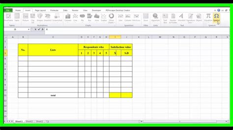 Excel Symbol Chart