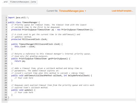 Solved Timeoutmanager Java Code Stuck In Chegg