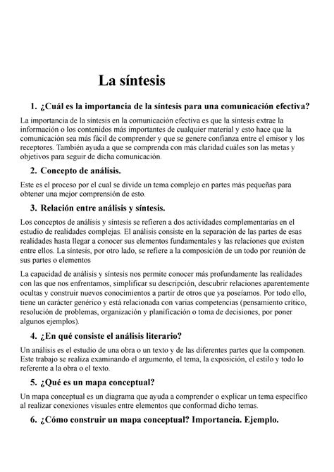 10 Ejemplos De Fichas De Sintesis Macen Images And Photos Finder Images