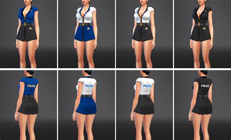 Sims 4 Police Hat And Uniform By Psboss From Patreon Kemono