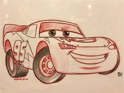 Pin By Karine Moreau On Dessins Lightning Mcqueen Drawing Book Art
