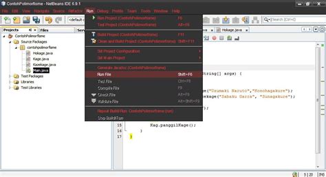 Tutorial Contoh Polimorfisme Menggunakan Netbeans Ide 691