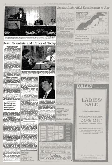 Nazi Scientists And Ethics Of Today The New York Times