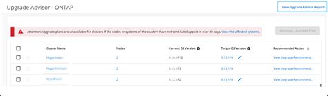 generate an upgrade plan for single cluster and multiple clusters