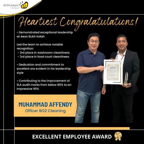 AEON Delight (Malaysia) Sdn Bhd on LinkedIn: Heartiest congratulations ...