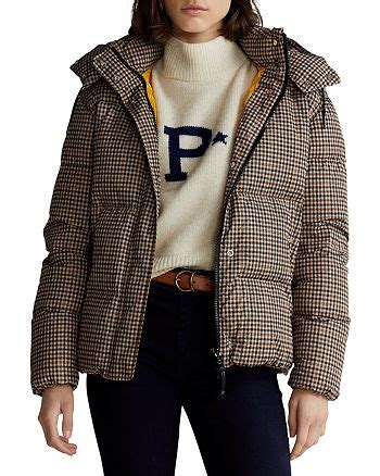 Ralph Lauren Plaid Puffer Down Jacket Bloomingdales