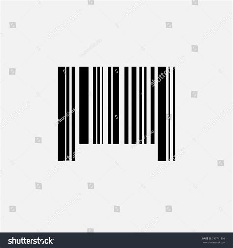 Sample Bar Code Scanning Icon Vector Stock Vector Royalty Free 743741809 Shutterstock