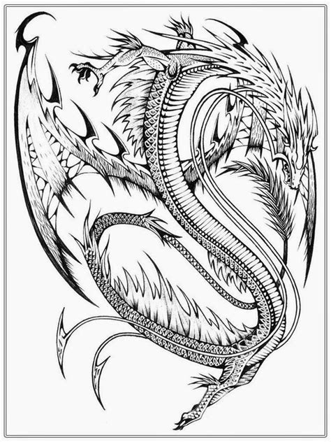 Evil Dragon Coloring Pages At Getdrawings Free Download