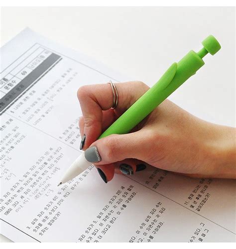 핑크풋 대파샤프 05mm 1개 채소샤프 실리콘샤프 야채샤프 문구 단체선물 필기구 티몬