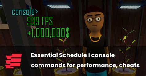Essential Schedule I Console Commands For Performance Cheats Esportsgg