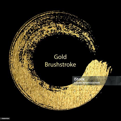 포스터 브로셔 초대 커버도 서 카탈로그 로고 디자인 서식 파일에 대 한 라운드 골드 배너 벡터 골든 추상적인 배경입니다 금 붓