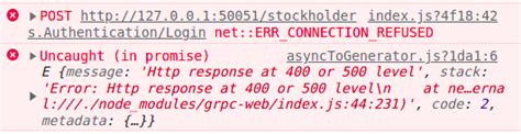 Javascript Response At 400 Or 500 Level Stack Overflow