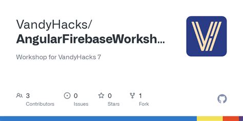 GitHub VandyHacks AngularFirebaseWorkshop Workshop For VandyHacks