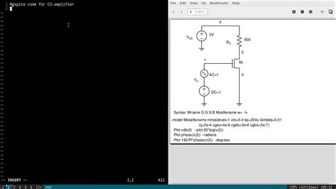 Ngspice Part 4 Ngspice Circuitsimulator Youtube