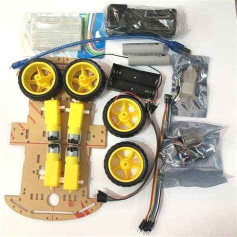 Bộ Thực Hành Xe Robot 3 Bánh4bánh điều Khiển Module Esp32 Shopee