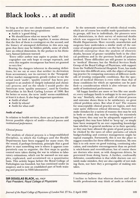 PDF Black Looks At Audit