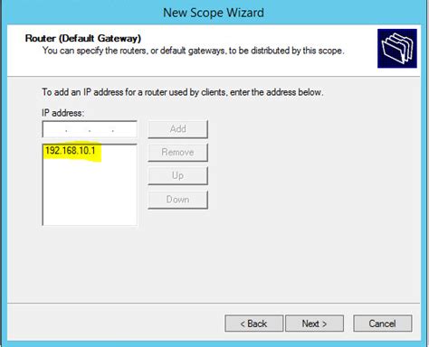 Dhcp Server Scope Option Router Expert Network Consultant