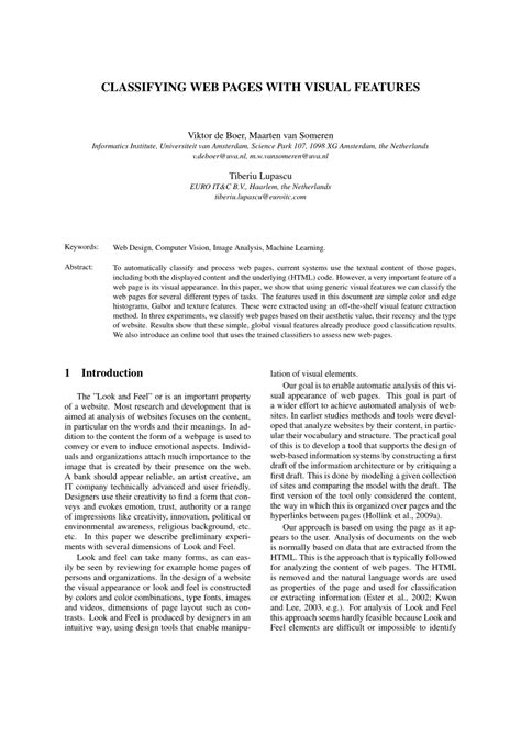 pdf classifying web pages with visual features