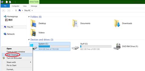 how to add disk cleanup tool to context menu in windows 8and8 1