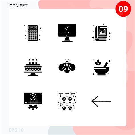 Ui Set Vector Hd Images Set Of 9 Modern Ui Icons Symbols Signs For Bee Video Bee Pc PNG