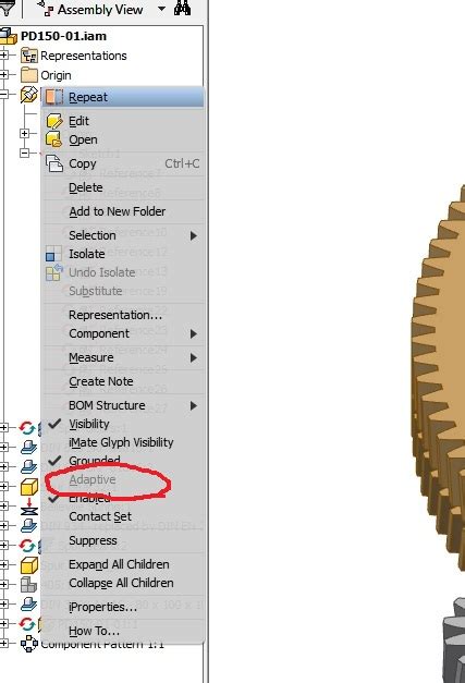 Cannot Make Part Adaptive Autodesk Community