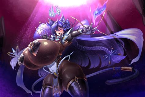 Poi Last Origin Last Origin Absurdres Highres 1girl Animal Ears