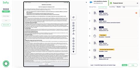 Salesforce App Testing Sofy Support Docs No Code Automation Testing