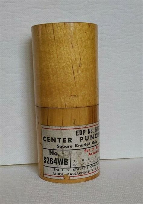 Oldvtg Starret Square Knurled Grip Center Punches Antique Tools Collectibles Antique Price