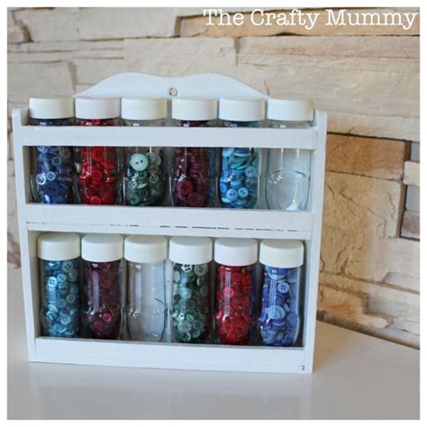 Button Storage Spice Rack — The Crafty Mummy