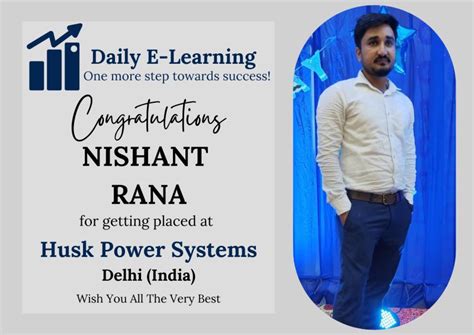 Daily E Learning On Linkedin Best Wishes Nishant Rana Have A Bright
