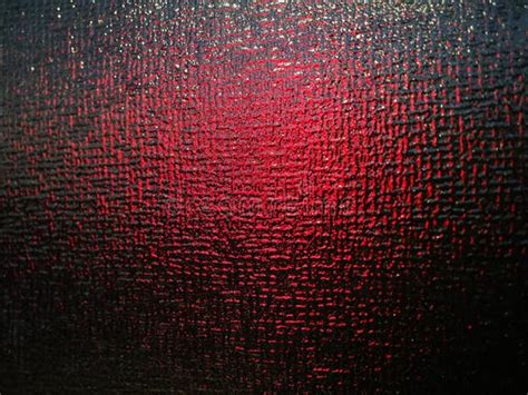Red Light Behind Translucent Glass Texture Background Stock Image