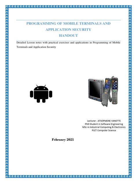 universal mobile programming note pdf ios embedded system