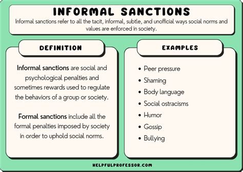 Informal Sanctions 10 Examples And Definition 2026