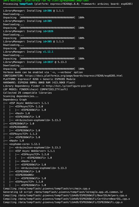 ESPhome Freezes During Compile Third Party Integrations Home Assistant Community