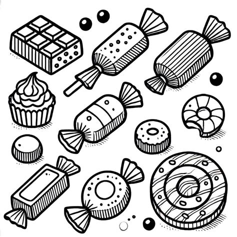 Dibujos De Dulces Para Colorear E Imprimir Coloringlib