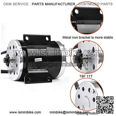 48V 1000W Brushed DC Motor High Speed Electric Motor DC Brush Controller Gas Accelerator