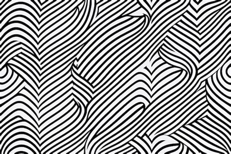 Premium Ai Image White Geometric Wavy Pattern