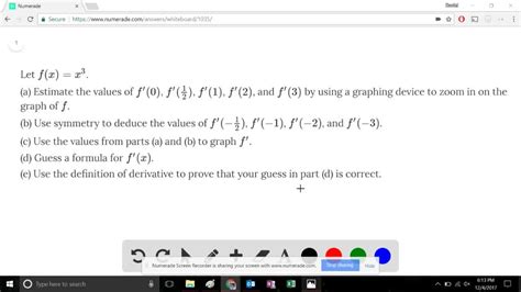 Solved Let F X X 3 A Estimate The Values Of F 0 F 1 2 F 1 F 2 And F