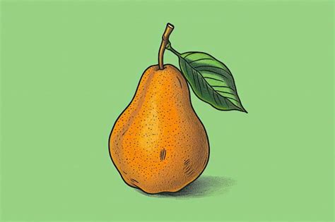 Premium Ai Image Pear Illustration Fruit Illustration Generative Ai
