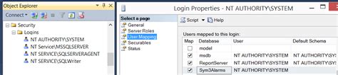 Sql Settings Sym3